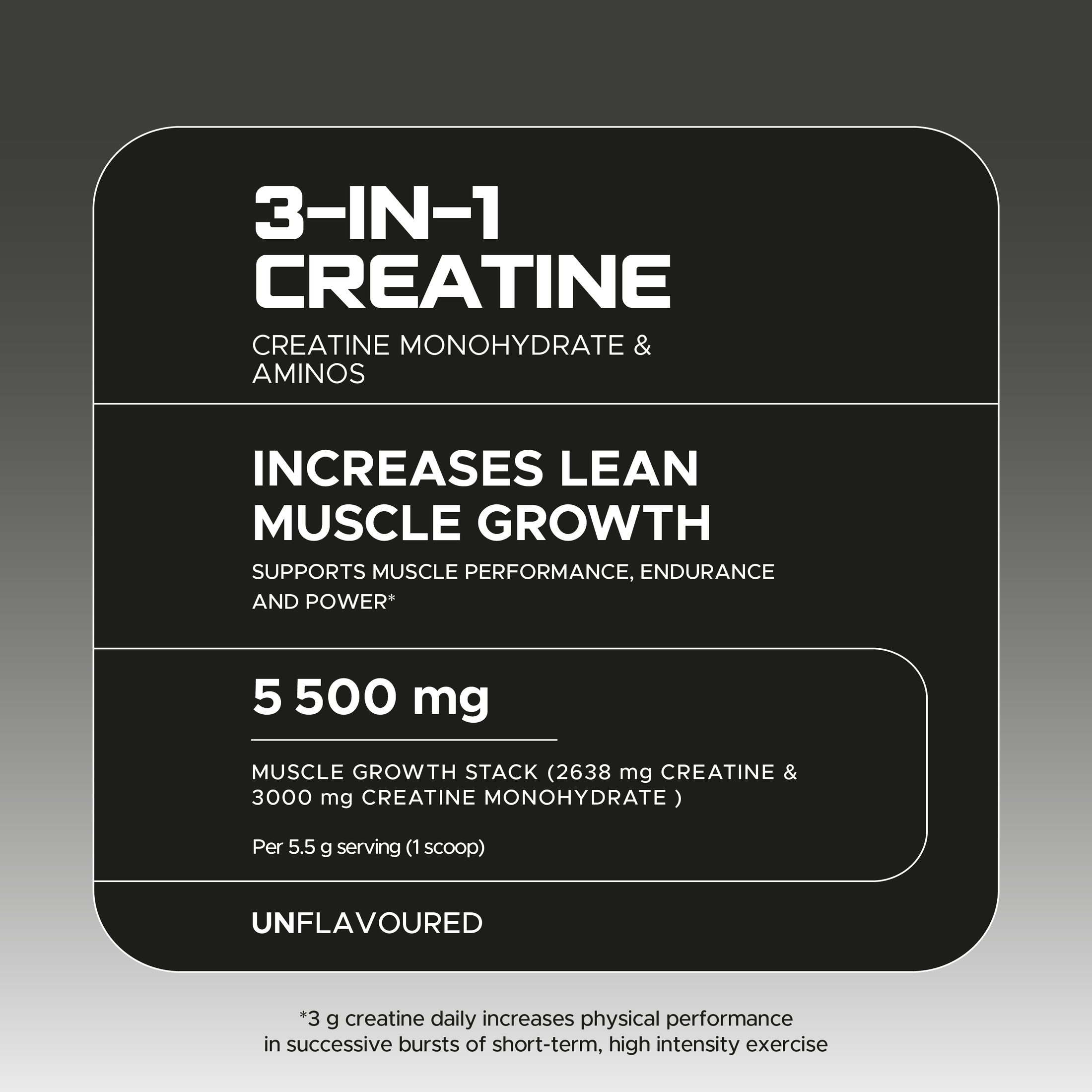 USN® 3-in-1 Creatine Monohydrate & Aminos 200g