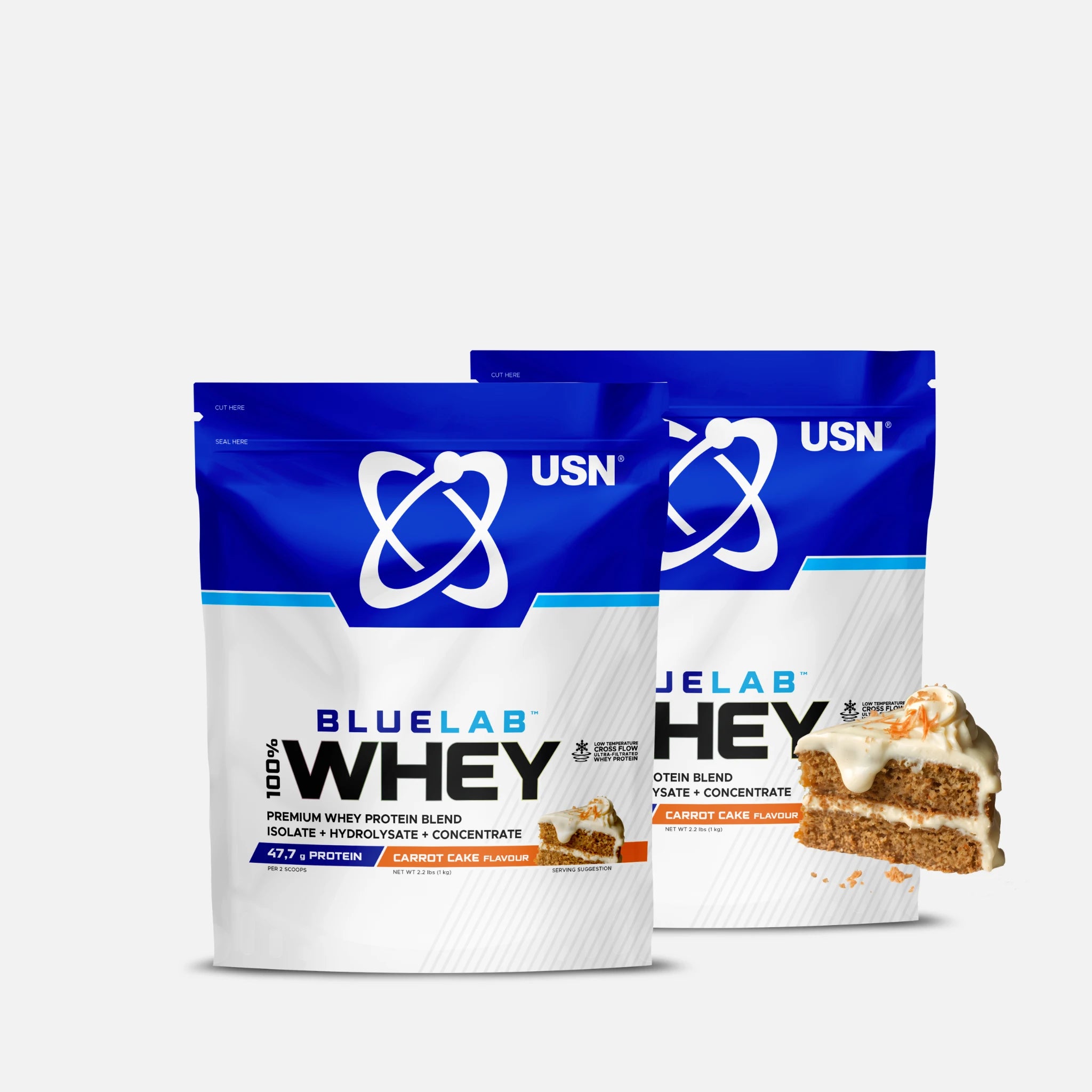 USN BlueLab® 100% Whey Protein 1 kg - 2 kg